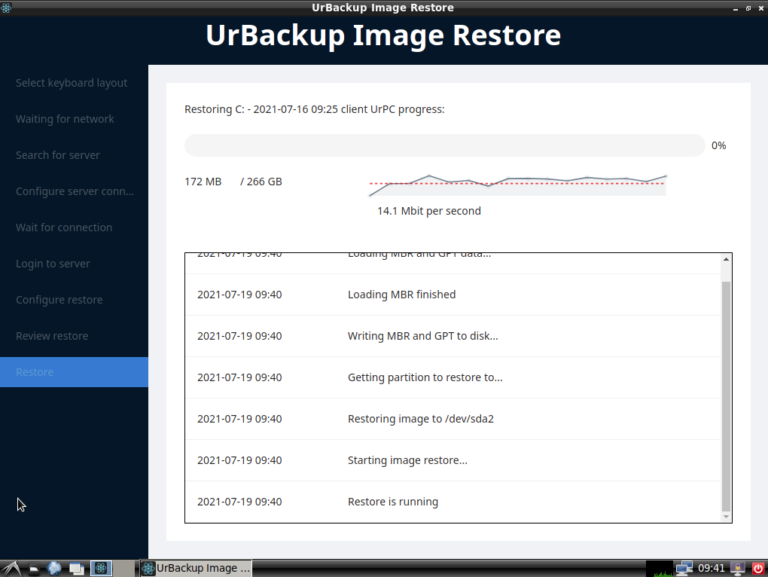 Graphical UI for image restore | UrBackup Developer Blog
